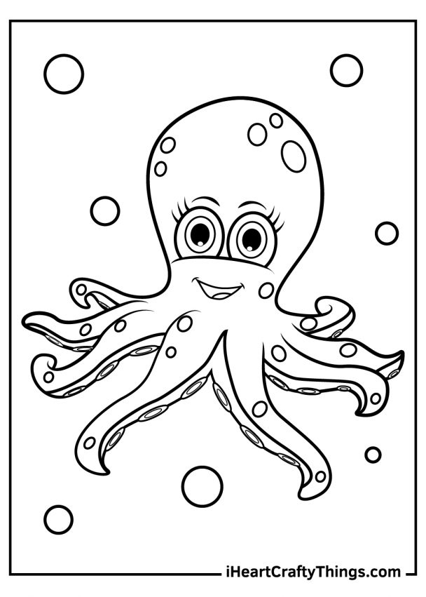 Octopus Coloring Pages (15 Free Printables)