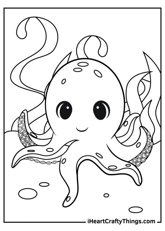 Octopus Coloring Pages (15 Free Printables)