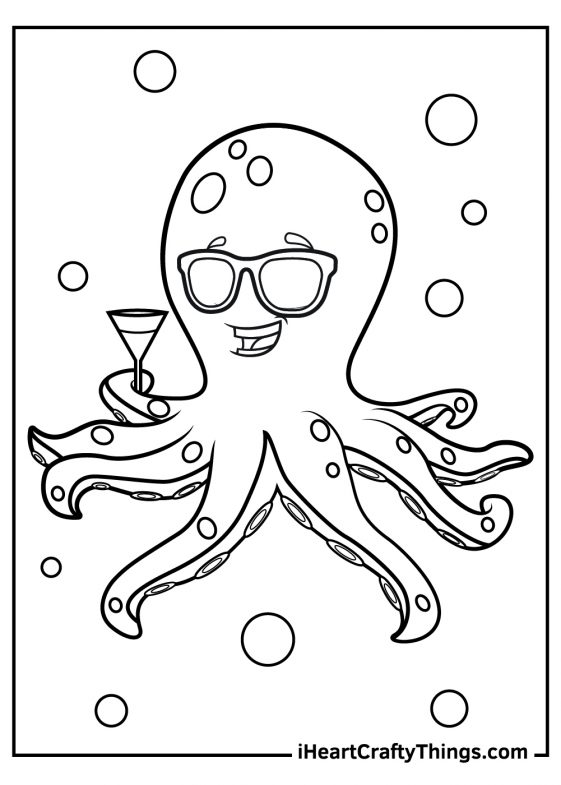 Octopus Coloring Pages (15 Free Printables)
