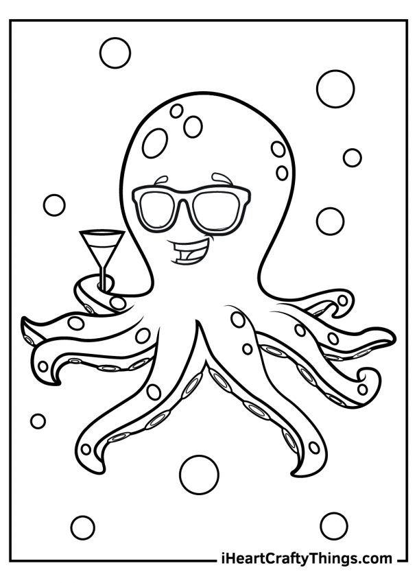 Octopus Coloring Pages (15 Free Printables)