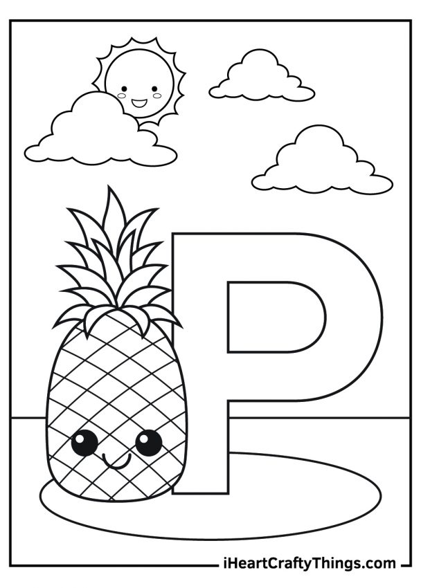 15 Pineapple Coloring Pages (100% Free Printables)