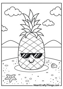 15 Pineapple Coloring Pages (100% Free Printables)