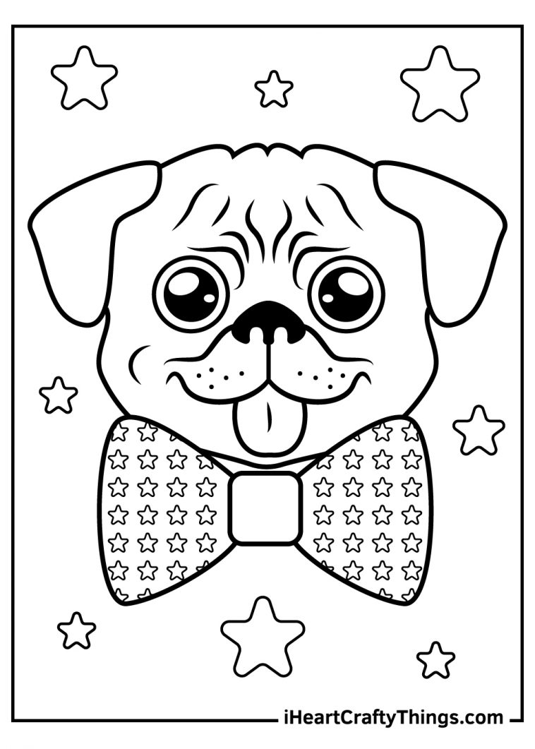 15 Pug Coloring Pages (100% Free Printables)