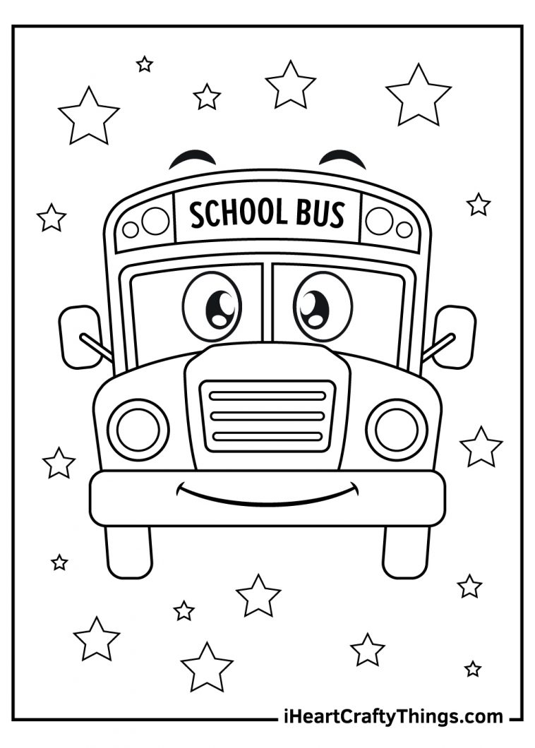15 School Bus Coloring Pages (100% Free Printables)