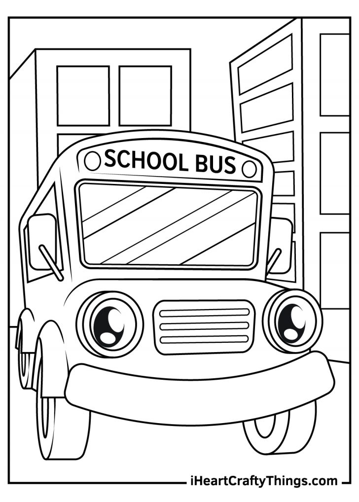 15 School Bus Coloring Pages (100% Free Printables)