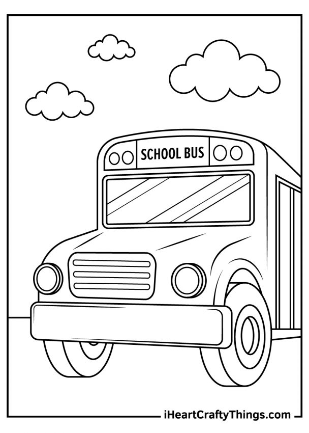 15 School Bus Coloring Pages (100% Free Printables)