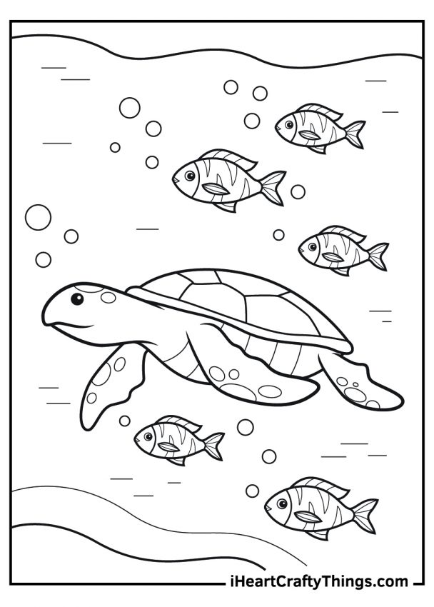 21 Sea Turtle Coloring Pages (100% Free Printables)