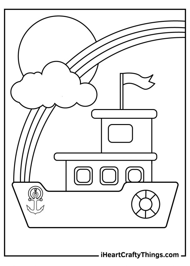 15 Ships And Boats Coloring Pages (100% Free Printables)