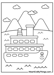 15 Ships And Boats Coloring Pages (100% Free Printables)