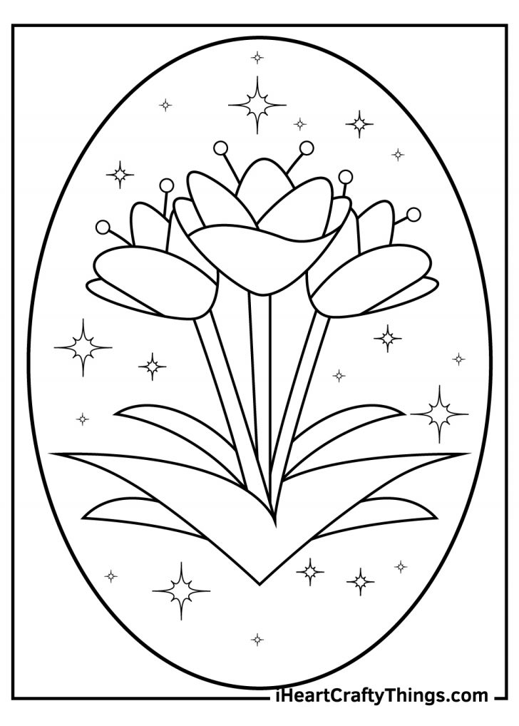 15 Tulip Coloring Pages: 100% Free To Download Printables