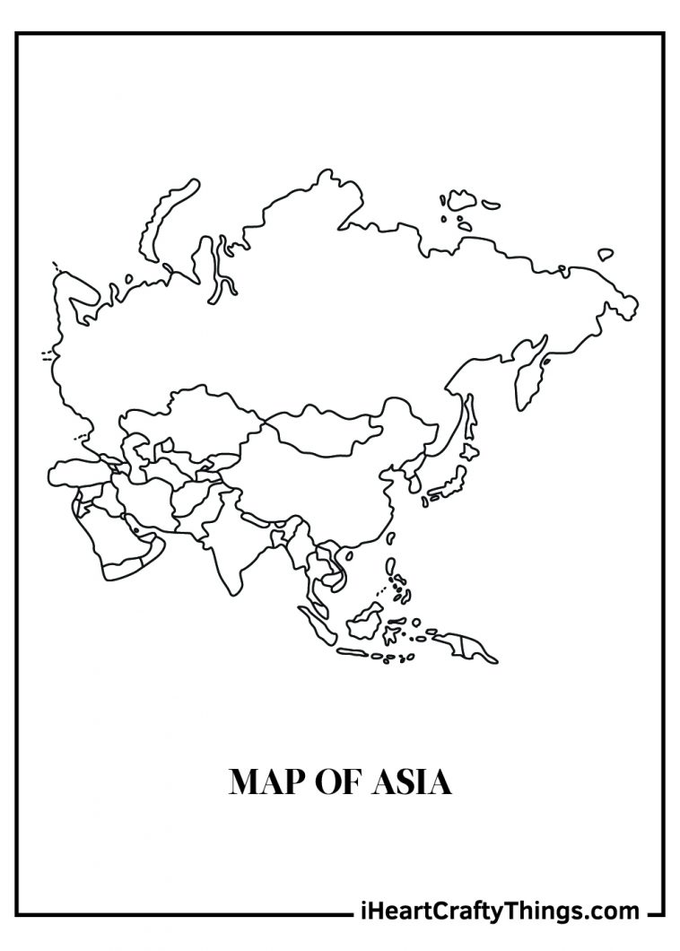 15 World Map Coloring Pages (100% Free Printables)