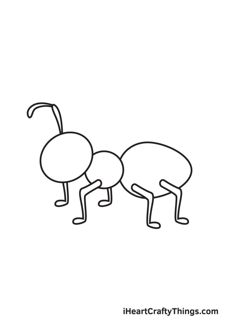 Ant Drawing - How To Draw An Ant Step By Step