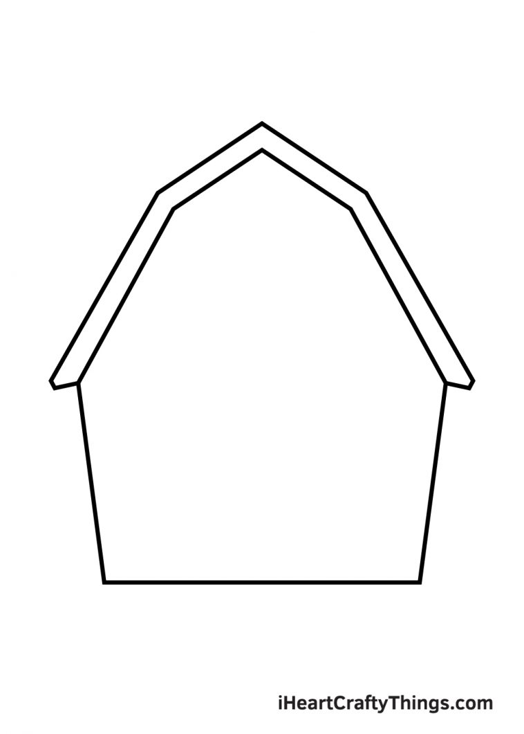 Barn Drawing - How To Draw A Barn Step By Step