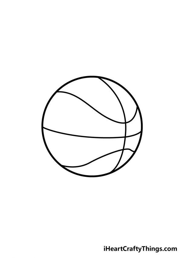 Basketball Drawing - How To Draw A Basketball Step By Step