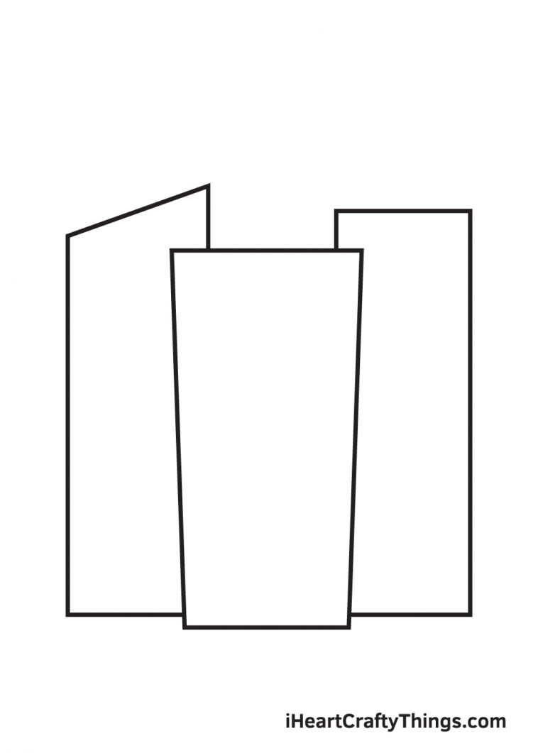 Buildings Drawing - How To Draw Buildings Step By Step