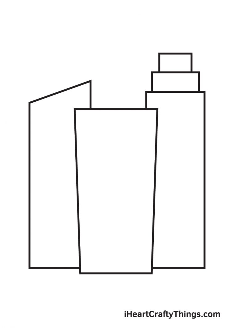 Buildings Drawing - How To Draw Buildings Step By Step