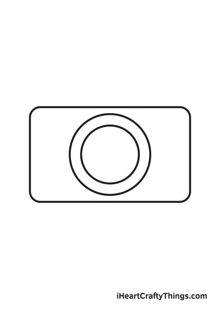 Camera Drawing - How To Draw A Camera Step By Step
