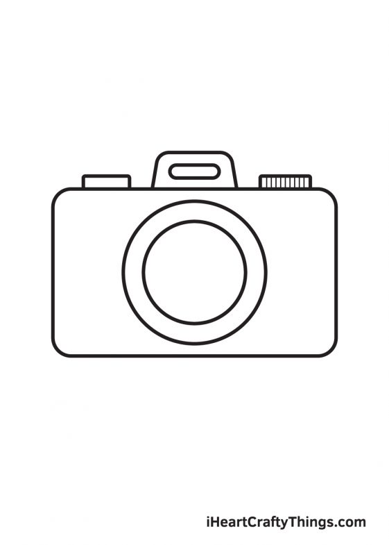 Camera Drawing - How To Draw A Camera Step By Step