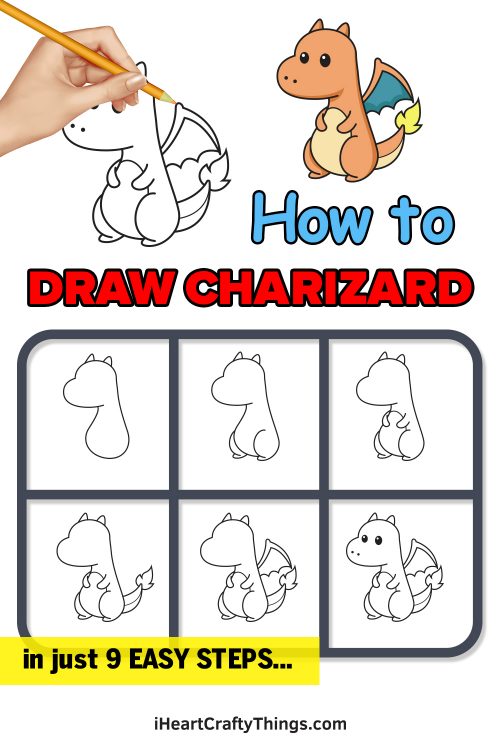 Charizard Drawing - How To Draw Charizard Step By Step