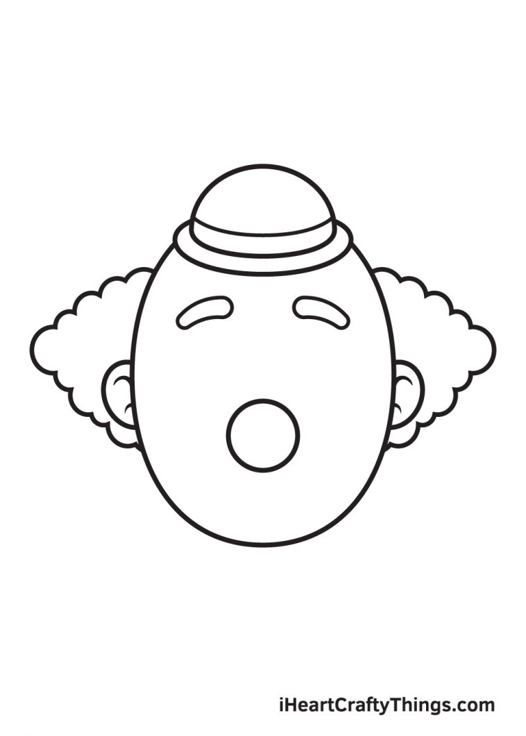 Clown Drawing - How To Draw A Clown Step By Step