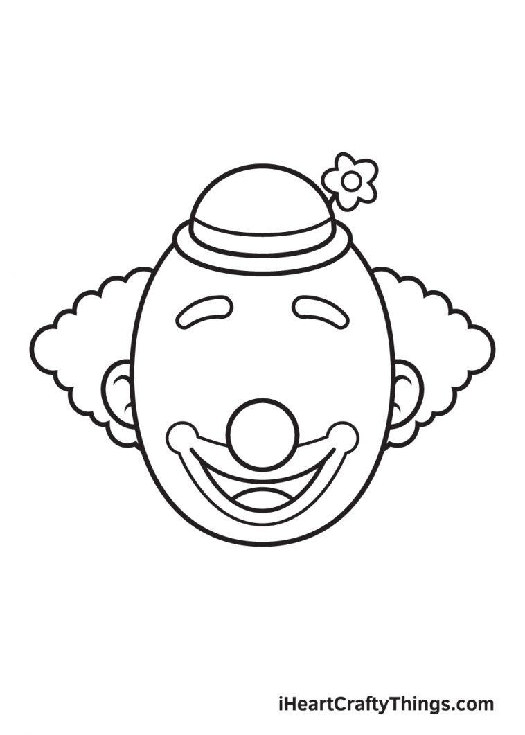 Clown Drawing - How To Draw A Clown Step By Step
