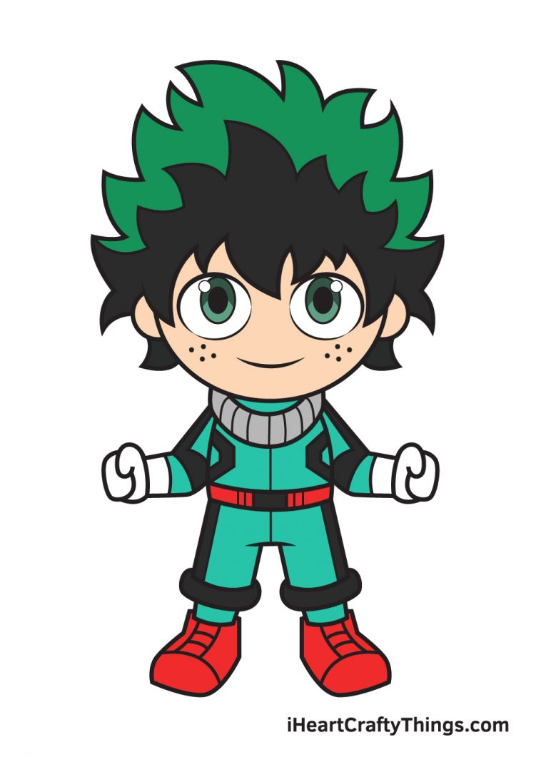 Deku Drawing - How To Draw Deku Step By Step