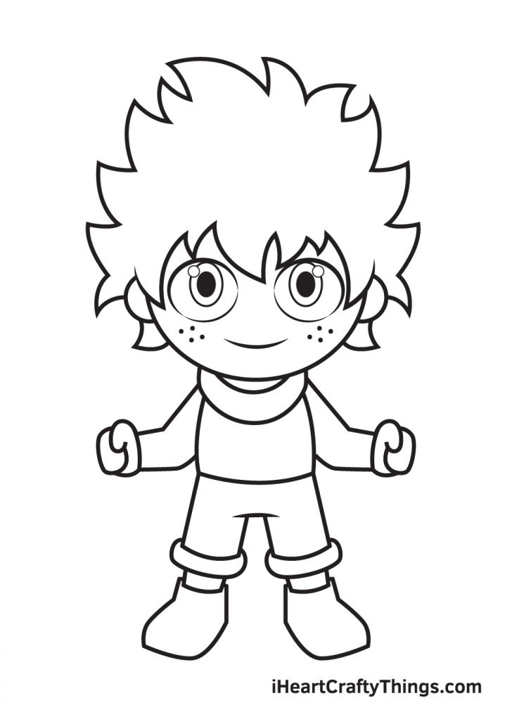 Deku Drawing - How To Draw Deku Step By Step