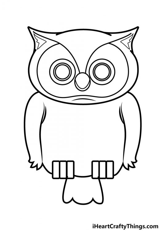 Owl Drawing - How To Draw An Owl Step By Step!
