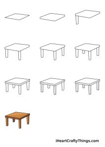 Table Drawing - How To Draw A Table Step By Step