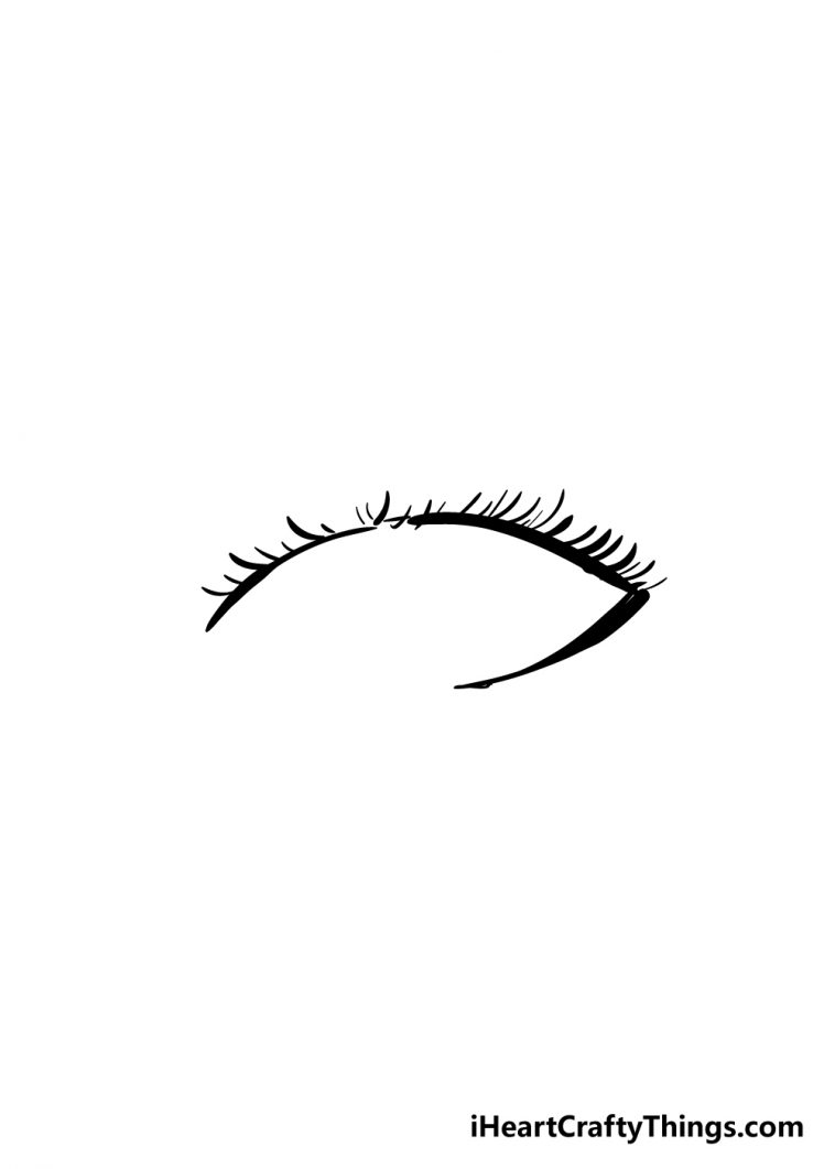 Eyelashes Drawing - How To Draw Eyelashes Step By Step