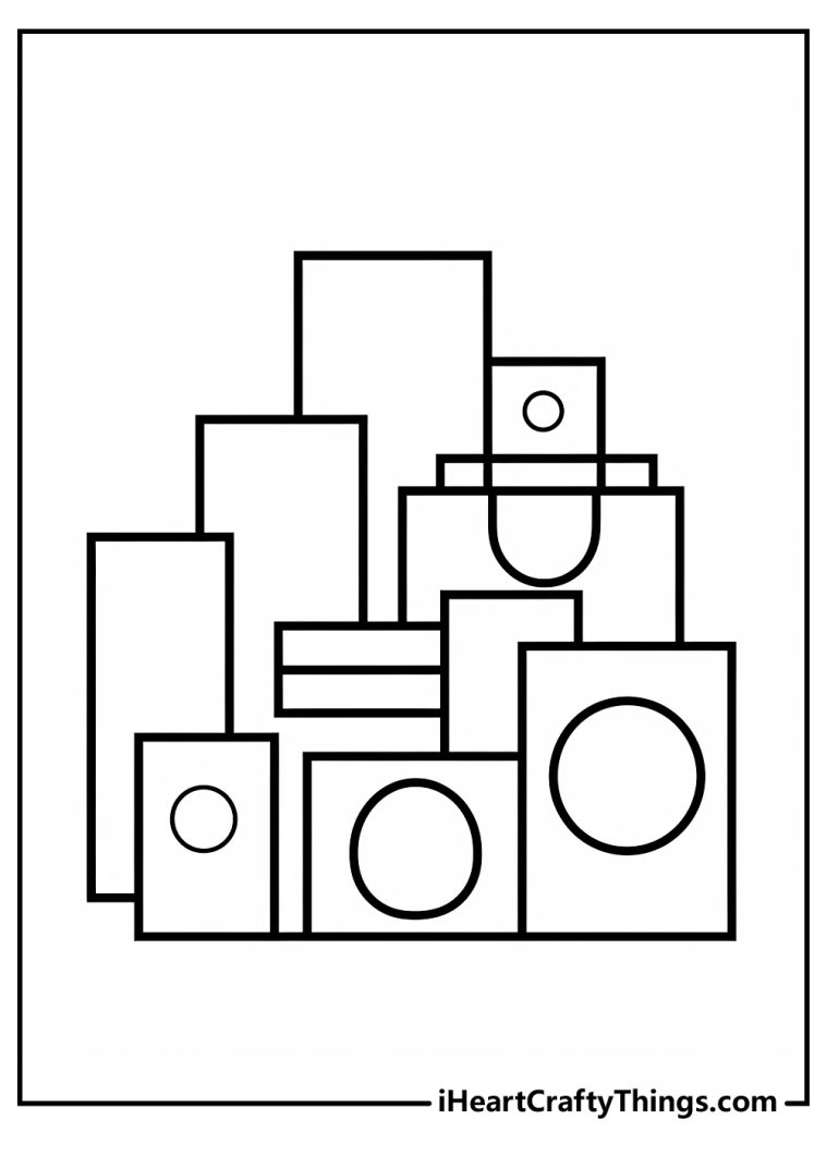 Free Geometric Coloring Pages: 15 PDF Printables To Download