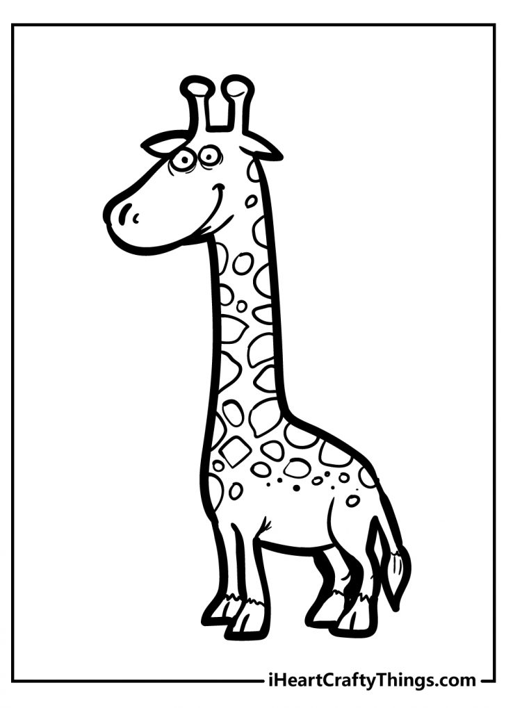 Giraffe Coloring Pages (40 Free PDF Printables For Children)