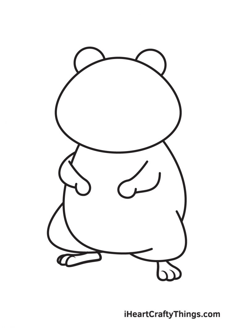 Hamster Drawing - How To Draw A Hamster Step By Step