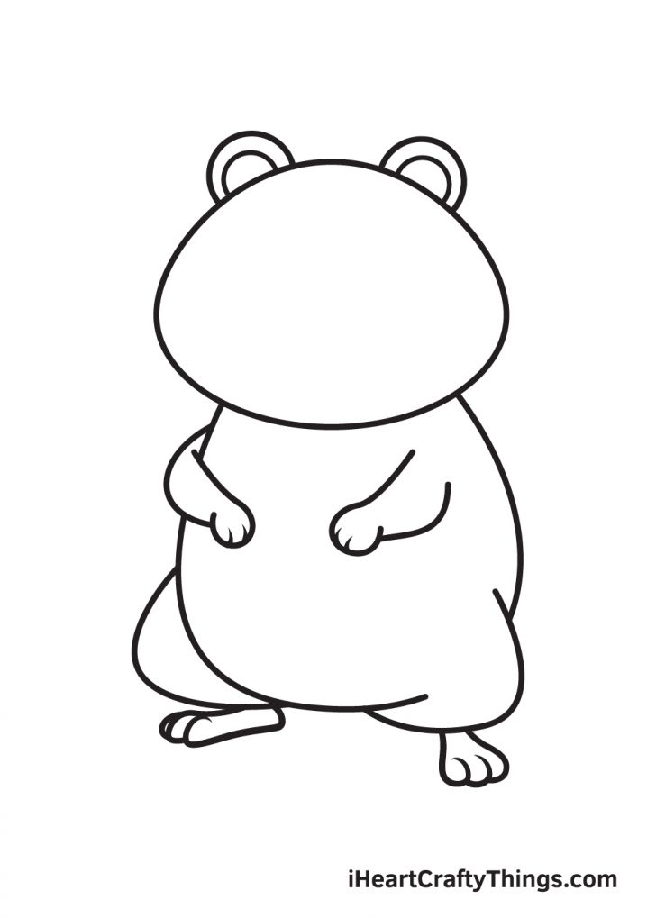 Hamster Drawing - How To Draw A Hamster Step By Step