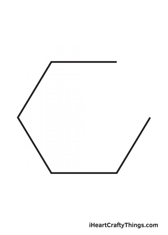 Hexagon Drawing - How To Draw A Hexagon Step By Step