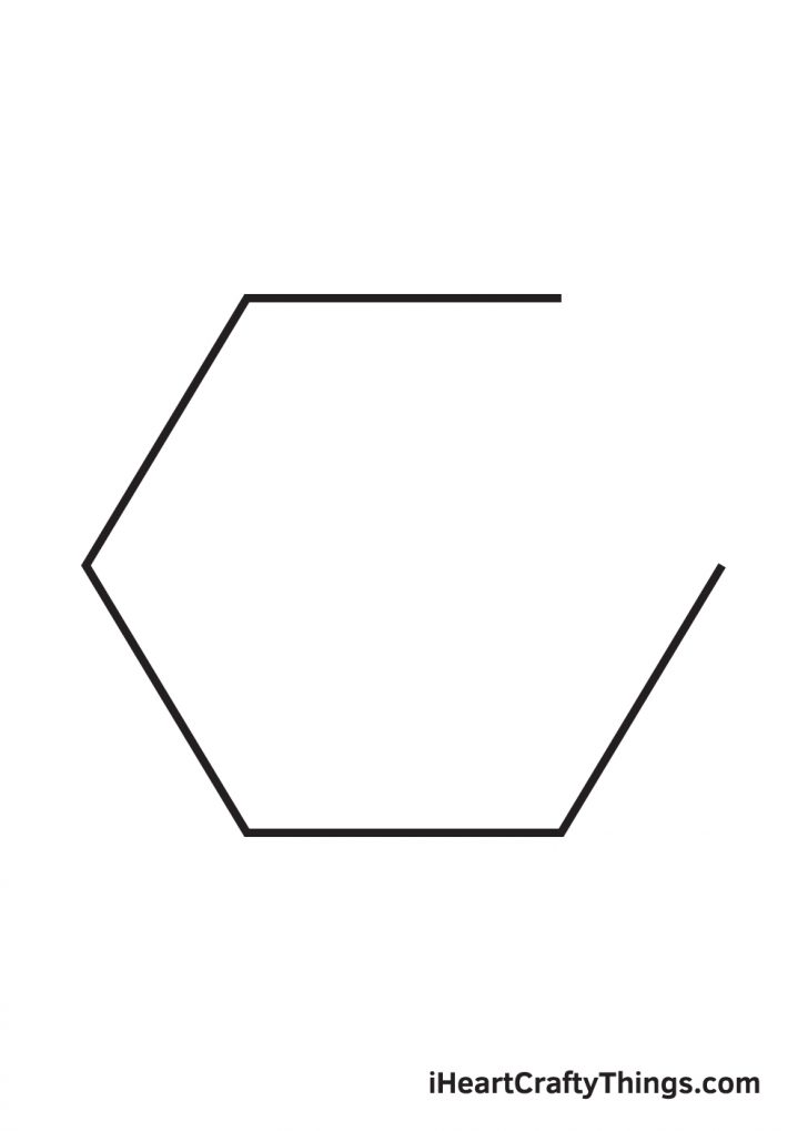 Hexagon Drawing - How To Draw A Hexagon Step By Step
