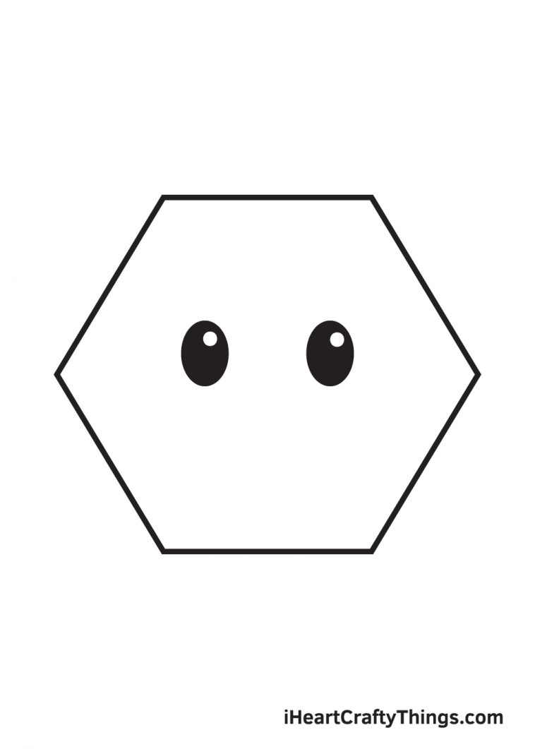 Hexagon Drawing - How To Draw A Hexagon Step By Step