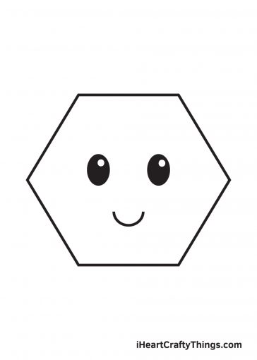 Hexagon Drawing - How To Draw A Hexagon Step By Step
