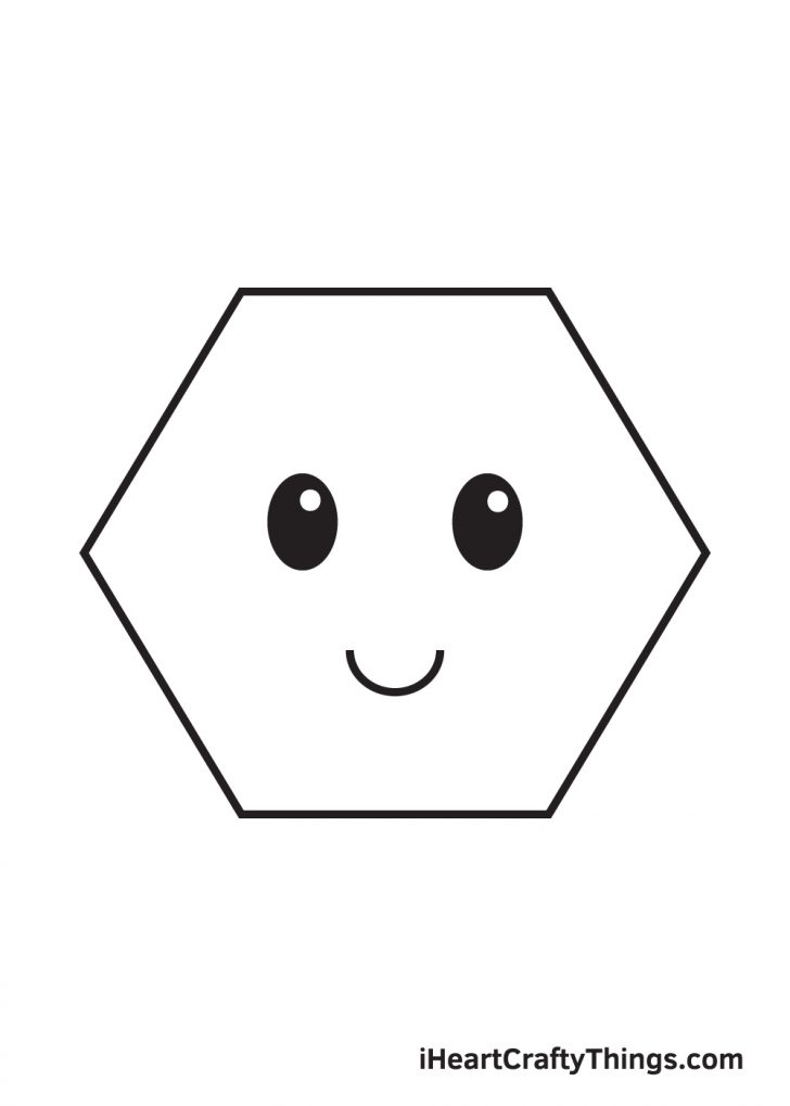 Hexagon Drawing - How To Draw A Hexagon Step By Step