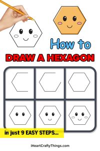 Hexagon Drawing - How To Draw A Hexagon Step By Step
