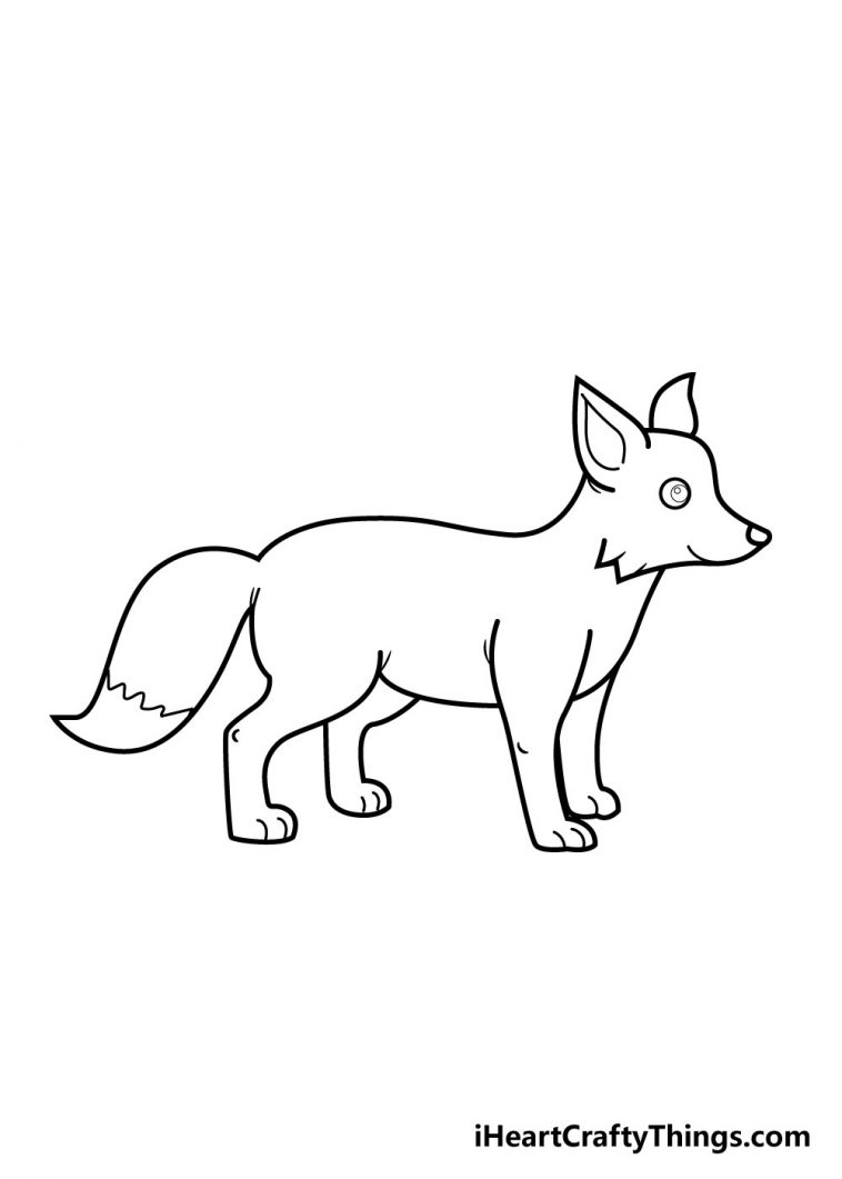 Fox Drawing - How To Draw A Fox Step By Step!