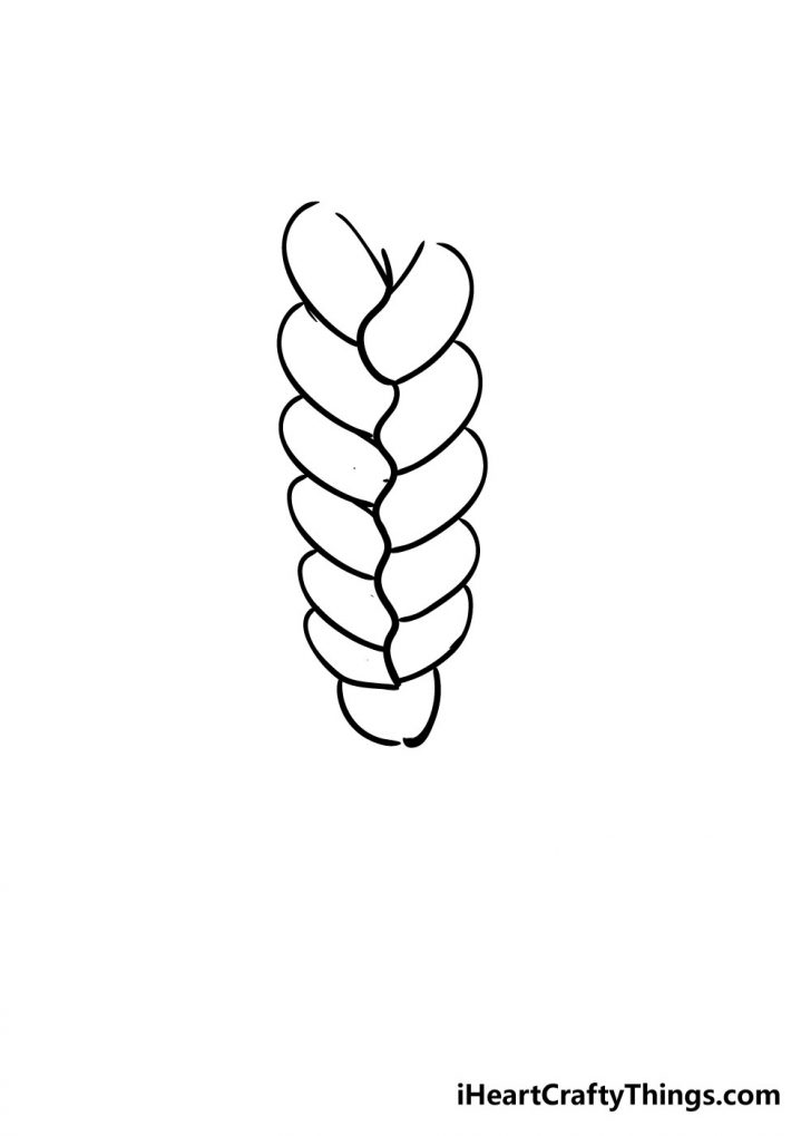 Braid Drawing - How To Draw A Braid Step By Step!