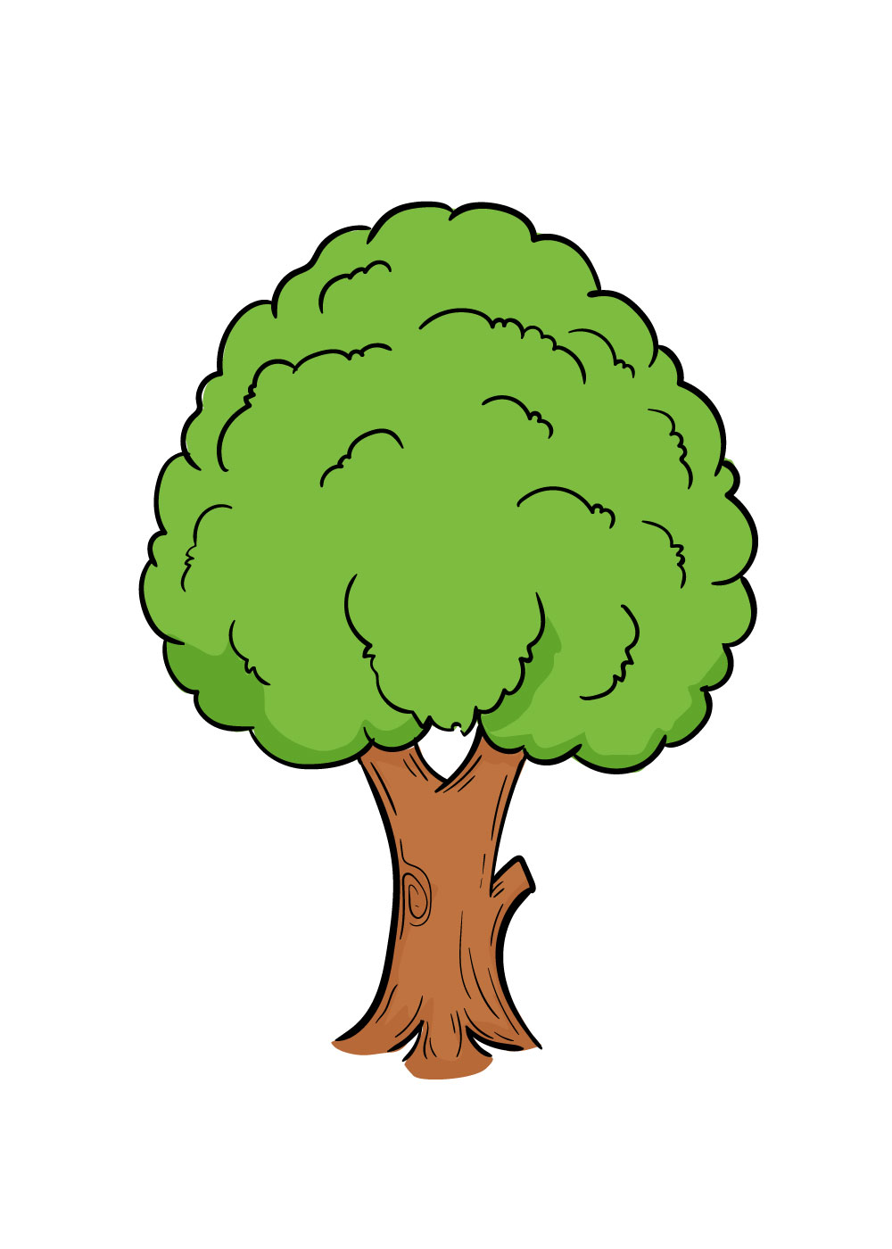 Tree Drawing How To Draw A Tree Step By Step 