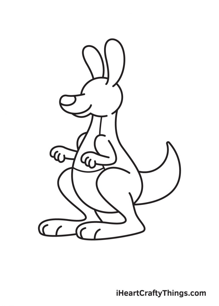 Kangaroo Drawing - How To Draw A Kangaroo Step By Step