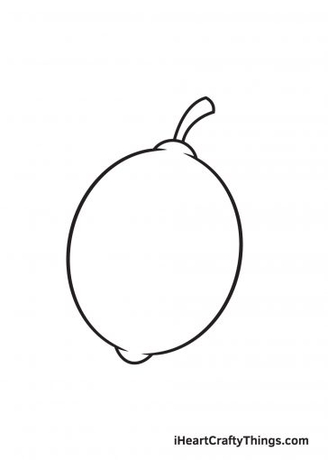 Lemon Drawing - How To Draw A Lemon Step By Step
