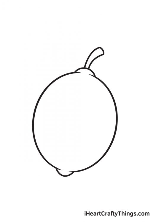 Lemon Drawing - How To Draw A Lemon Step By Step