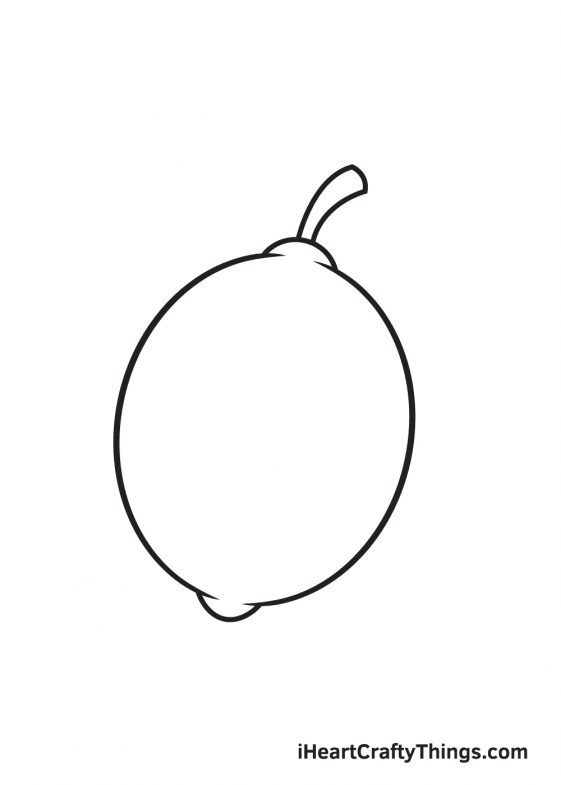 Lemon Drawing - How To Draw A Lemon Step By Step