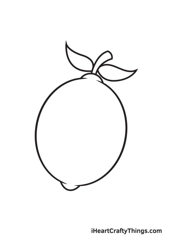 Lemon Drawing - How To Draw A Lemon Step By Step