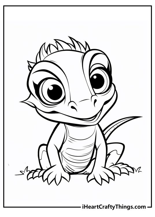 15 Free Lizard Coloring Pages: Printable Cute, Realistic PDF