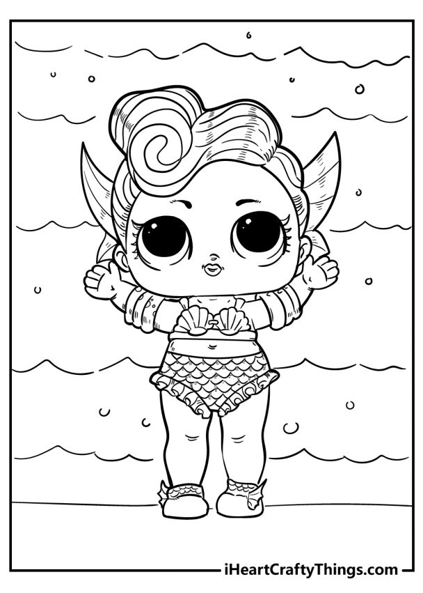 50 L.O.L. Surprise! Doll Coloring Pages (Free Printables)